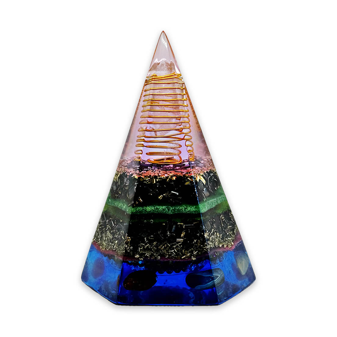 Radiant Realm - Handmade Orgonite Pyramid Orgone Generator