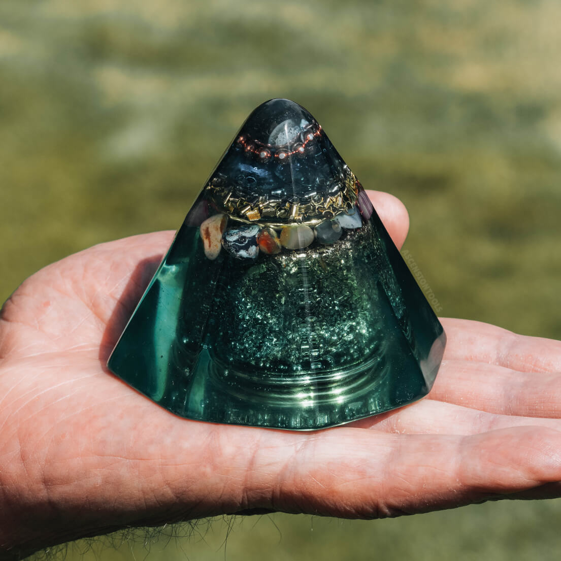 Sacred Prism - Handmade Octagon Dome Orgonite
