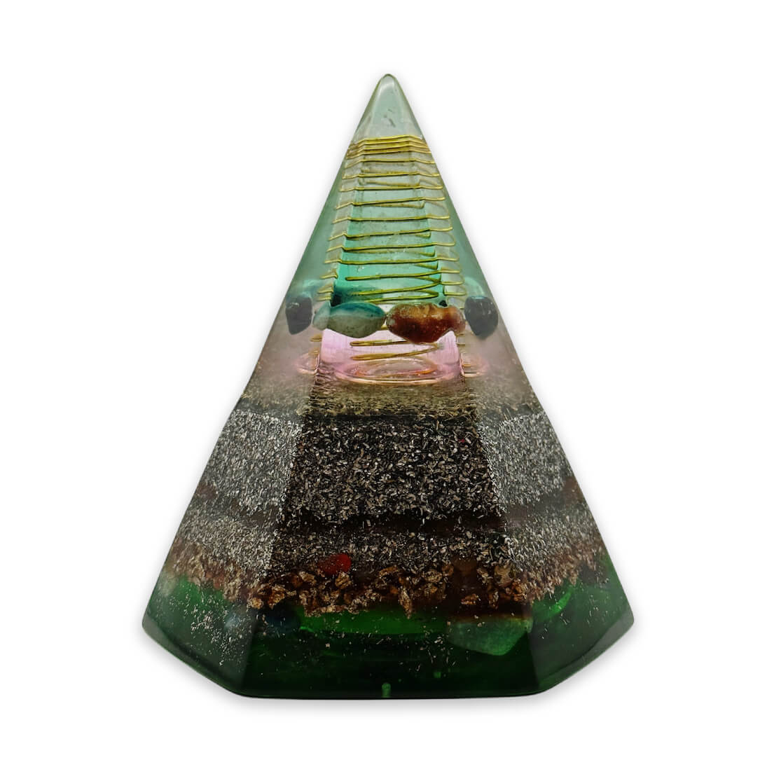 Quantum Gateway - Handmade Orgonite Pyramid Orgone Generator