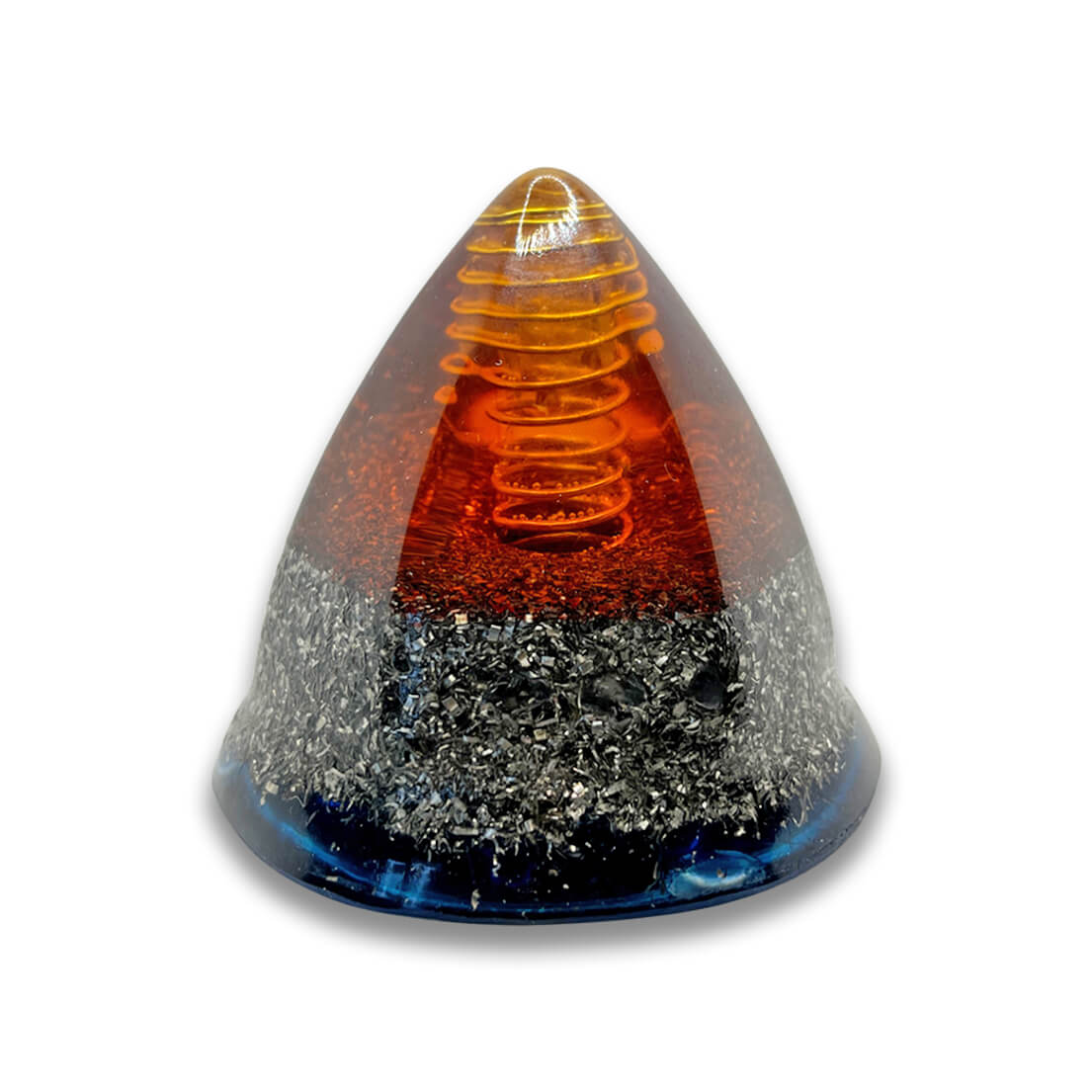 Orange Touch - Small Dome Orgonite Orgone Generator - Orgonite (Orgone ...